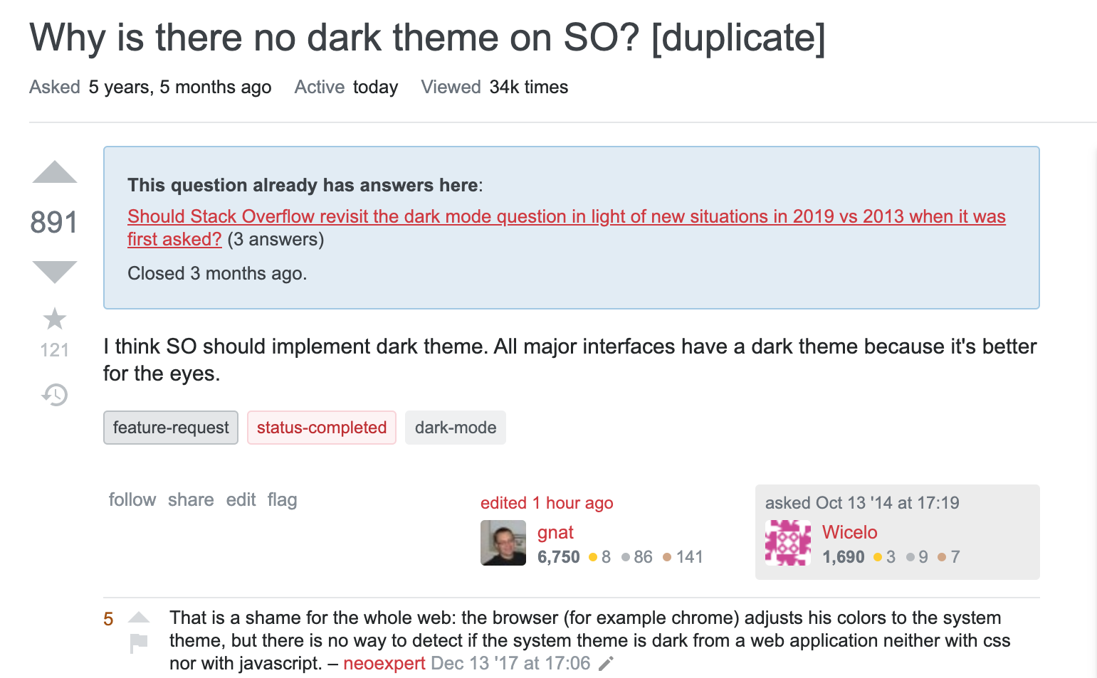Stack Overflow: in arrivo una modalità Dark | SystemsCuE