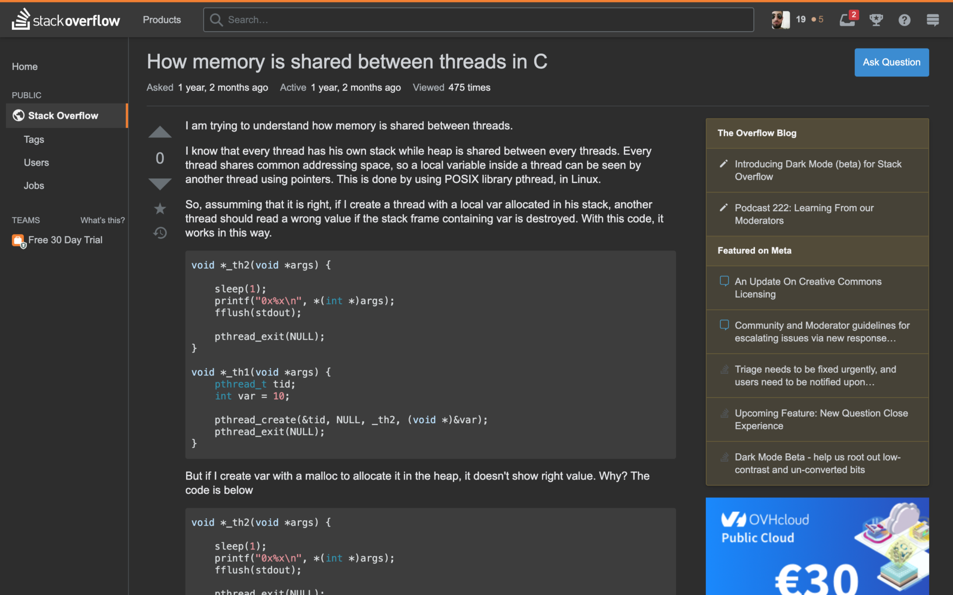 Stack Overflow: in arrivo una modalità Dark | SystemsCuE